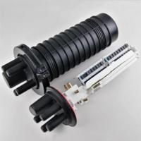 China 36 Cores 2 Trays IP68 32 SC Optical Fiber Splice Closure For Adapter Audio for sale