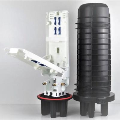 China ABS Material Fiber Optic Splice Closure Dome Duct Mounting 8 Tray for sale