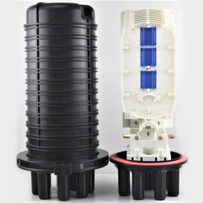 China Vertical Dome Type Fiber Optic Splice Closure 7 Ports 8 Trays 288 Cores for sale