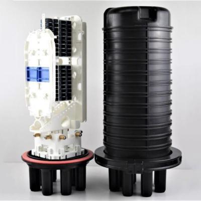China IP68 7 Ports 64 SC LC Adapter Fiber Optical Splice Closure 48 Core 2 Trays for sale
