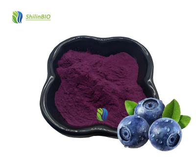 China Natural Blueberry Extract Anthocyanins 25% Powder Food Grade 80 Mesh for Supplements for sale