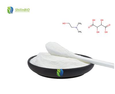 China 99% DMAE Bitartrate Powder Food Additive L(+) DMAE Bitartrate 99% Purity White Crystalline for sale
