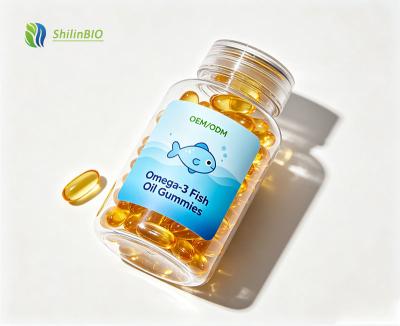 China SLBIO Supply OEM Fish Oil Omega 3 Softgel Capsule Vegan EPA DHA Fish Oil Supplement for Brain Joints Eyes Heart for sale