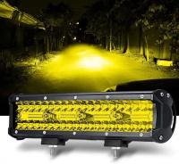 China 6D Reflector Off Road LED Light Bar 4x4 12V 24V Single Row Automotive LED Light Bar for sale