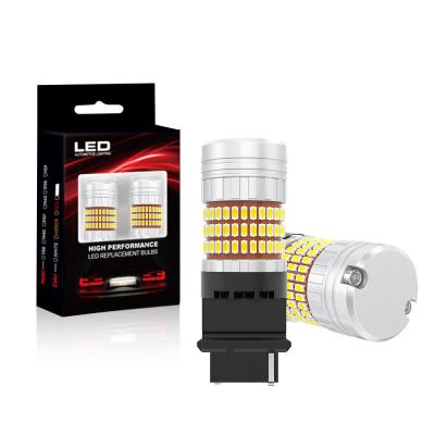 China CANBUS LED Bulbs Built-in Resistor 3156 3157 3156K P27W T25 With 3014 LED Chips 27W 1000LM White Amber for 12V Turn Signal Light for sale