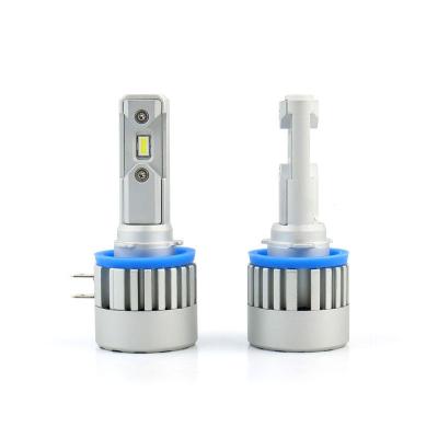 China H11B Car LED Headlight Bulbs With GC-7035 LED Chips 300% Brighter Ultra-Bright 6000LM Plug and Play No Flicker LED BulbsKits for sale