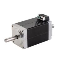 China Dual Shaft 2 Phase Hybrid Stepper Motor 28mm Nema 11 Stepper Motor 28AHS010 for sale