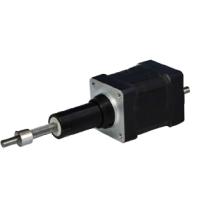 China 35LHS Series Six Wires Double Shaft 300N Force 2 Phase Nema14 Captive Hybrid linear Stepper Motors Linear Acuators for sale