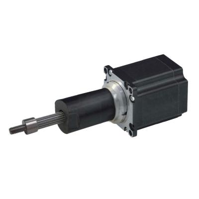 China 57LHS Series Double Stack Four Wires 990N Force 2 Phase Nema23 Captive Hybrid linear Stepper Motors Linear Acuators for sale