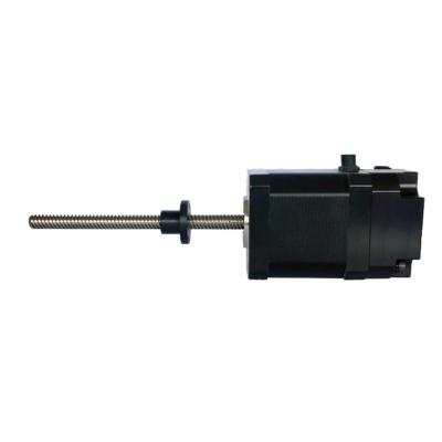 China Four Wires Brake Stepper Motor 100N Force 2 Phase Nema23 Hybrid Linear Stepper Motor for sale