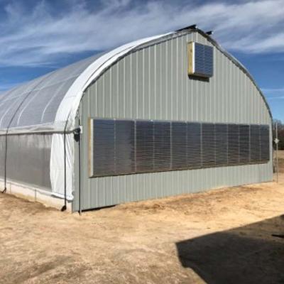 China Load 15KG/M2 Black Out Light Deprivation Greenhouse With Ridge Vents for sale