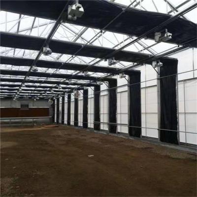 China Climate Environmental Controller Automated Light Deprivation Hoop House 30-60m for sale