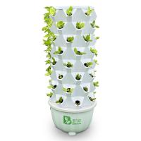 China 65L 6 8 10 12 14 Layer Diy Vertical Pineapple Hydroponic Tower Friendly Material for sale