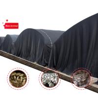 China Agriculture Chinese Organic Mushroom Shitake Green House Single-span Blackout Greenhouses With Shade Net for sale