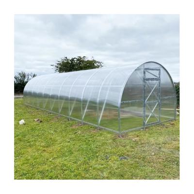China Large Nature Film Industrial Hydroponic Single Span PVC Tomato Greenhouses Commercial for sale