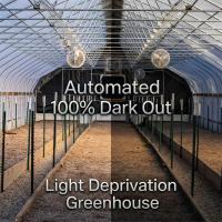China 6-10m Span Light Deprivation Greenhouse with 100% Shading Black-White Film for sale