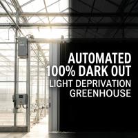 China 10-100M Light Deprivation Greenhouse with 100% Shading Black-White Film for sale