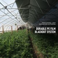 China 300 Sq Meters Breathable Light Deprivation Greenhouse With Blackout System for sale