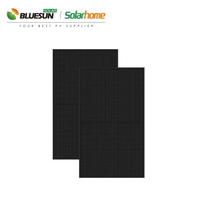 China Bluesun Solar Panel 370W 375W Full Black 355WP 360W All Black Solar Power Panel BSM375M-60HPH for sale