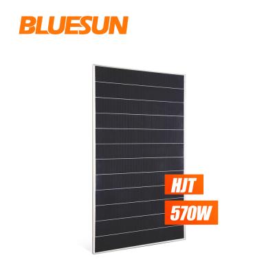 China bluesun hjt solar panel 570w 560w 550w factory price solar pv energy saudi arabia 2056*1140*35mm for sale