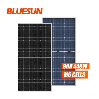 China ja solar panels 440w 445w 455w BSM440M-72HBD from ja perc 435w mono solar photovoltaic glass solar panels 9bb for sale