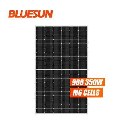 China Bluesun 9BB Perc Half Cell Mono Solar Power System Solar Panel 350W 355W 360W 365W 370W 375W 380W for sale