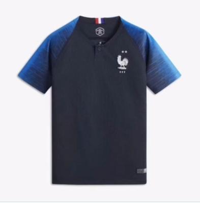 China Thailand quality France 2 stars jersey football shirt maker soccer jersey for sale