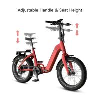 China 32km/H High Speed Hub Motor 20 Inch 48v Folding Electric Bicycle Battery for sale