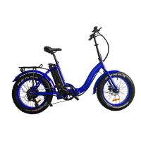 China Folding Fat Tire Electric Mountain Bike Full Suspension 20 Inch Thick Tyre Electric Bike for sale