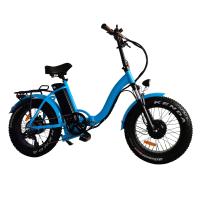 China 20 Inch Fat Tire Mini Folding Electric Bike 500 Watt 48v For Beach Cruiser Snow Road for sale