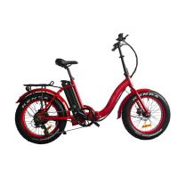 China 20 Inch Fat Tire Mini Folding Electric Bike 500 Watt 48v For Beach Cruiser Snow Road for sale