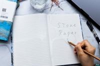 China Tear Resistant Stone Paper Notebook REACH ROHS FDA Certificated for sale