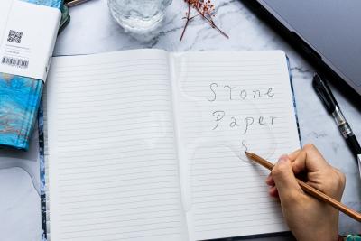 China Tear Resistant Stone Paper Notebook REACH ROHS FDA Certificated for sale