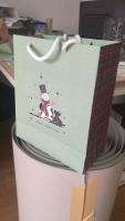 China Biodegradable Stone Paper Bags Custom Logo Printed Eco Friendly For Shopping for sale