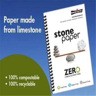 China CaCO3 HDPE Stone Paper Eco Friendly RBD300 Rich Mineral Paper for sale