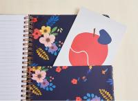 China Hardcover Spiral Notebook Stone Paper Printing Smooth Writing Oil Proof for sale