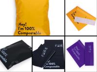 China Biodegradable Self Adhesive Courier Bags Poly Compostable Mailer Bags for sale