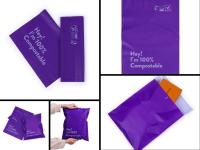 China Compostable Self Adhesive Courier Bags PLA Biodegradable Cornstarch Bags for sale