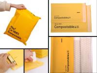 China Customized Compostable Bubble Mailer Bag For Express And Shipping for sale
