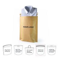 China PLA PBAT Compostable Poly Bags Custom Print Kraft Paper Mailing Bags for sale