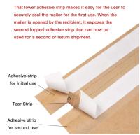 China Kraft Paper Compostable Bubble Mailers Eco Friendly Strong Adhesive for sale