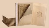 China Kraft Paper Compostable Bubble Mailers Eco Friendly Strong Adhesive for sale