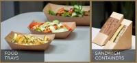 China Oil Proof Folding Paper Packaging Takeaway Kraft Paper Lunch Boxes for sale