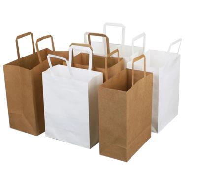 China Biodegradable Folding Paper Packaging 300um Kraft Paper Shopping Bag for sale