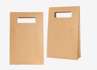 China Recycled Custom Kraft Paper Bags Ribbon Handle For Shopping for sale