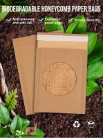 China Eco Friendly Brown Kraft Paper Packaging Bags Cushioned Honeycomb for sale