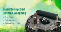 China Uncoated Black Kraft Honeycomb Folding Paper Packaging Cushioning Wrap for sale