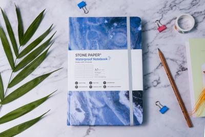 China Customized Scratch-Resistant Stone Paper Notebook For Businesses waterproof tear resistant smooth writing for sale