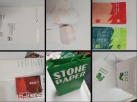 China No Toxic / Pollution Stone Paper Waterproof Thickness 0.1mm-0.6mm For Stationery for sale
