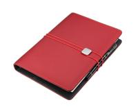 China Snowflake Loose Leaf Stone Paper Notebook With Rope And Signed Pen Card Pocket for sale